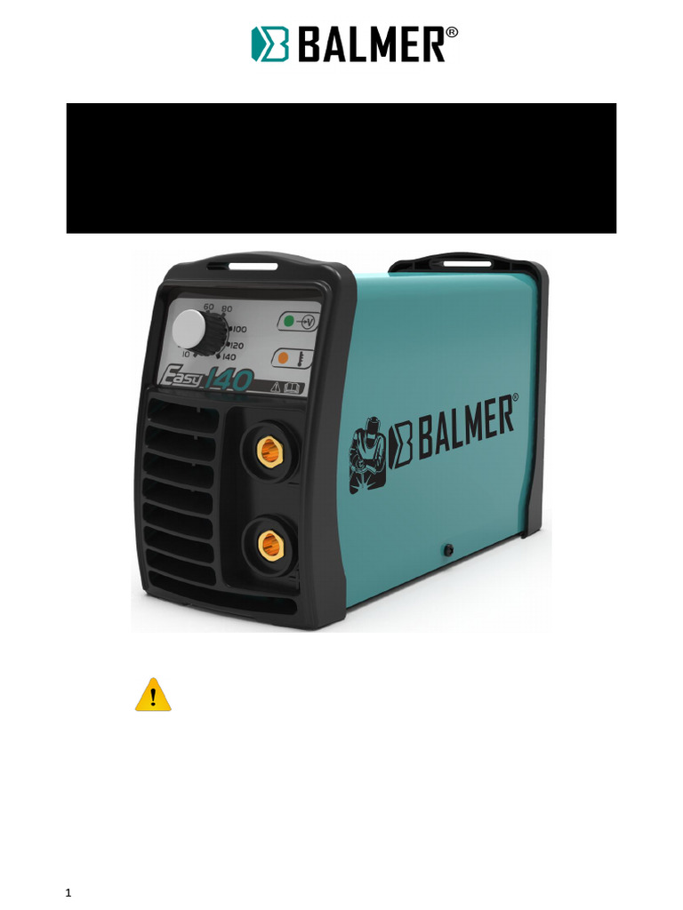 Manual de Operação Easy 140 Balmer | PDF | Rede elétrica | Desperdício