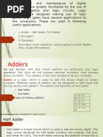 4-Bit Binary Adder Simulation Using Logisim | PDF