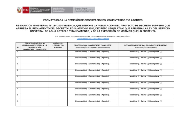 Observaciones al Reglamento de Agua Potable | PDF | Justicia | Crimen y ...