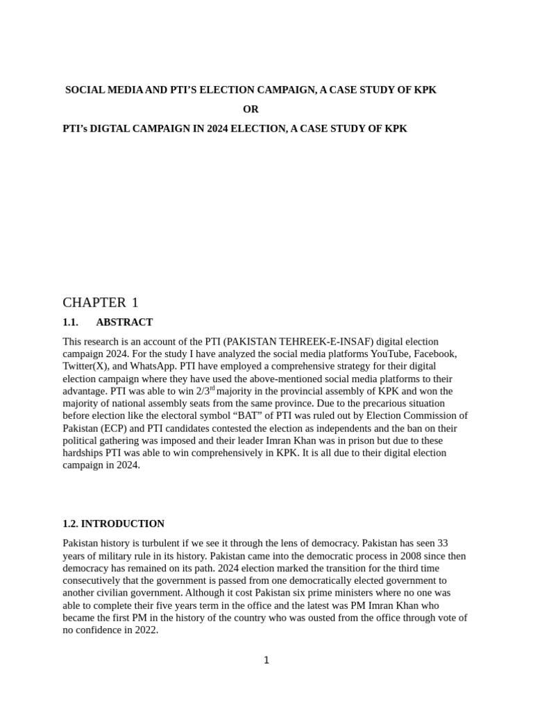 Research Sample | PDF | Benazir Bhutto | Nawaz Sharif