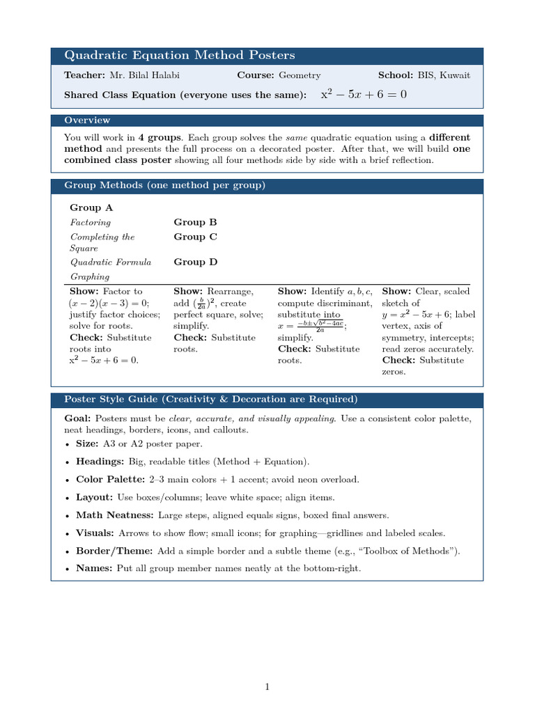 Summer Exam Geometry | PDF | Quadratic Equation | Mathematics