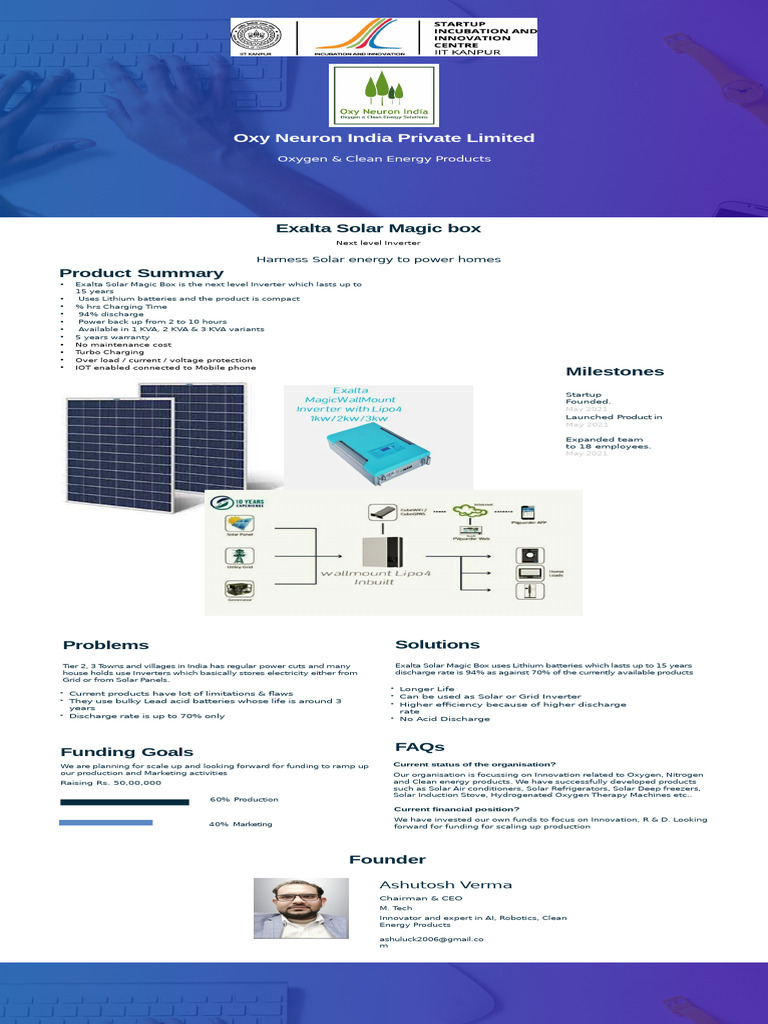 Solar Magic Box One Pager Final | PDF | Solar Power | Power Inverter