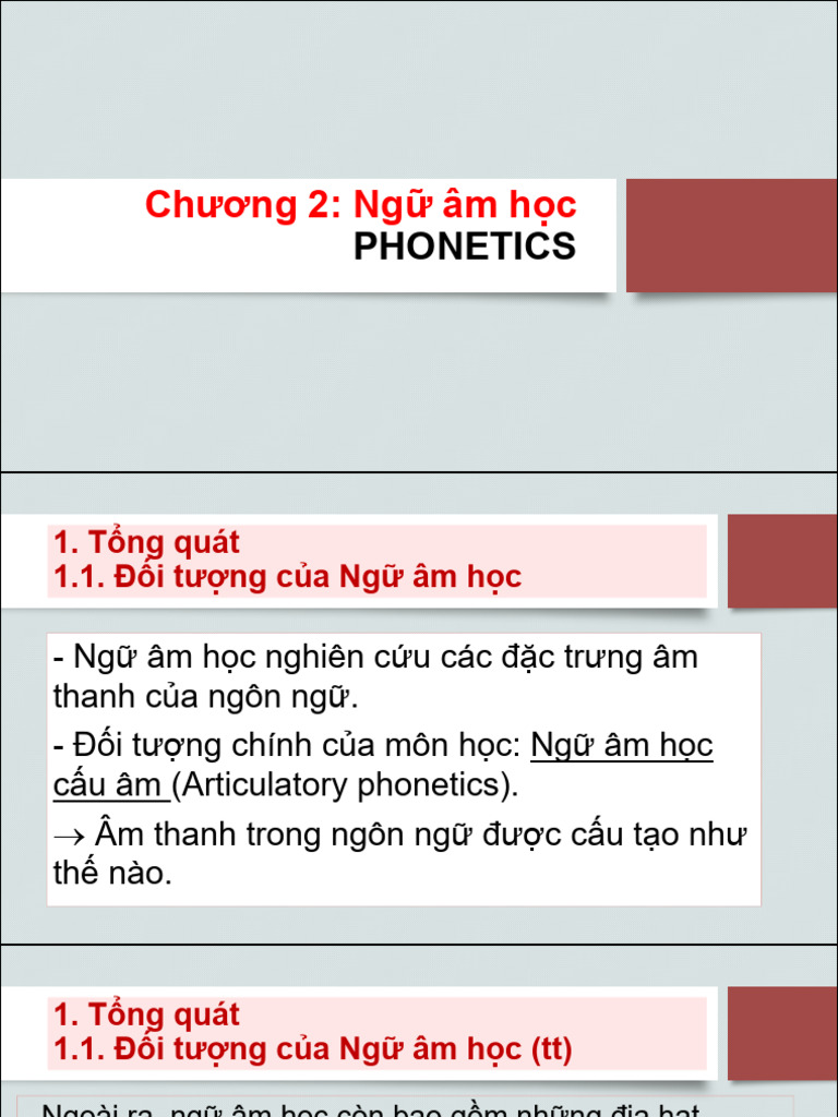 L07-Dlnnh-Chuong 2 Ngu Am Hoc | PDF