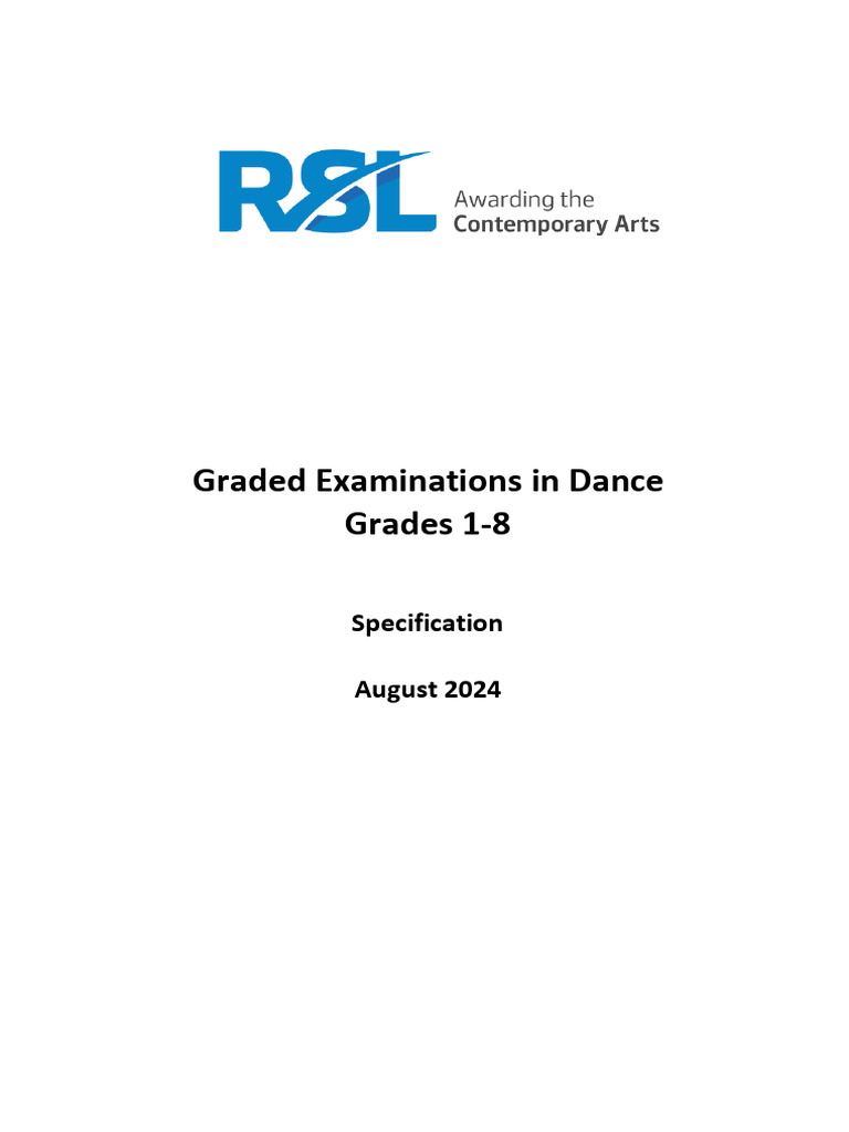 Graded Dance Examination Structure | PDF