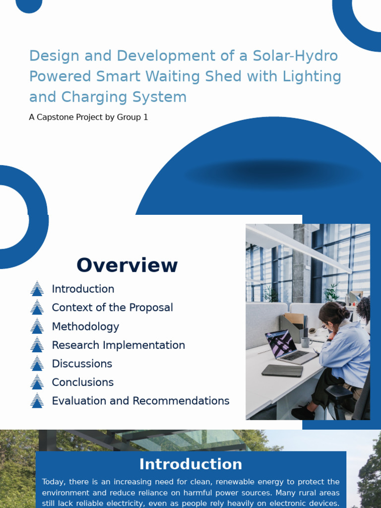 Solar-Hydro Smart Waiting Shed Design | PDF | Solar Power | Solar Panel