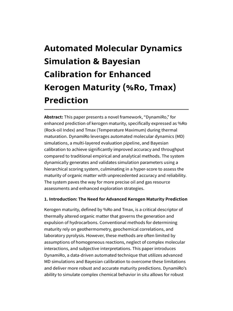 Automated Molecular Dynamics Simulation & Bayesian Calibration for ...