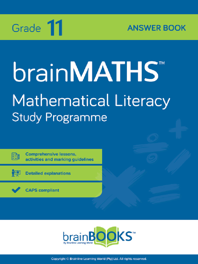 Grade 11 Mathematics Answer Book | PDF