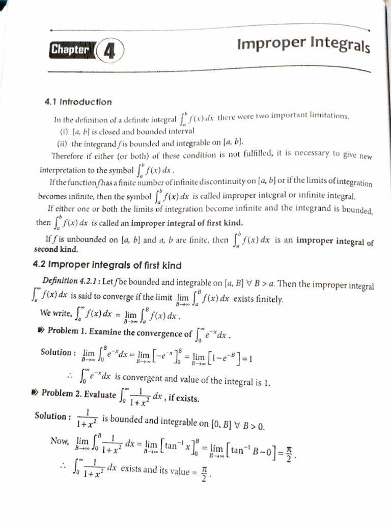 Improper Integral | PDF