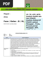 IPAS - CP Dan TP IPAS Kelas 3 | PDF