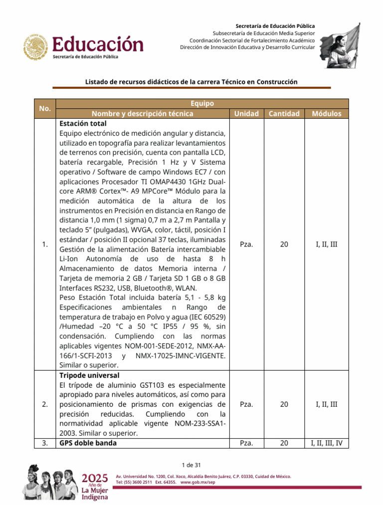 Rec. Did Cticos Construccion | PDF | Sistema de Posicionamiento Global ...