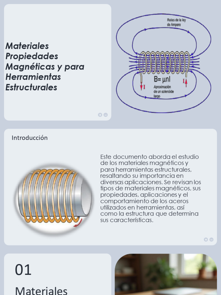Materiales Magnéticos y Estructurales | PDF | Magnetismo | Imán