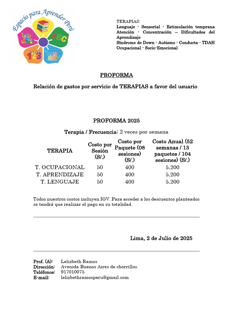 PROFORMA | PDF