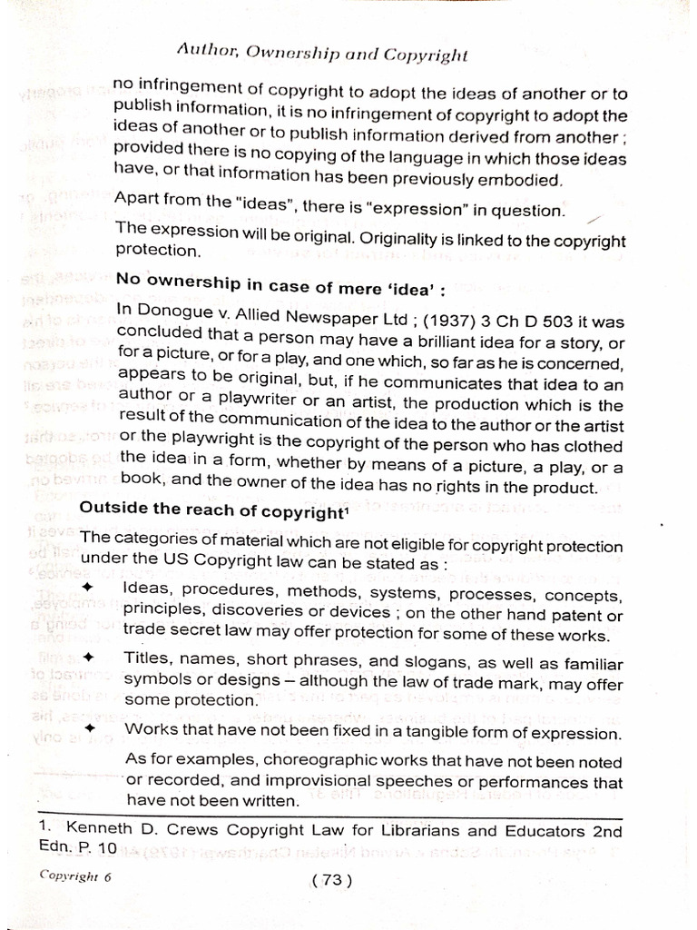 Author, Ownership and Copyright | PDF