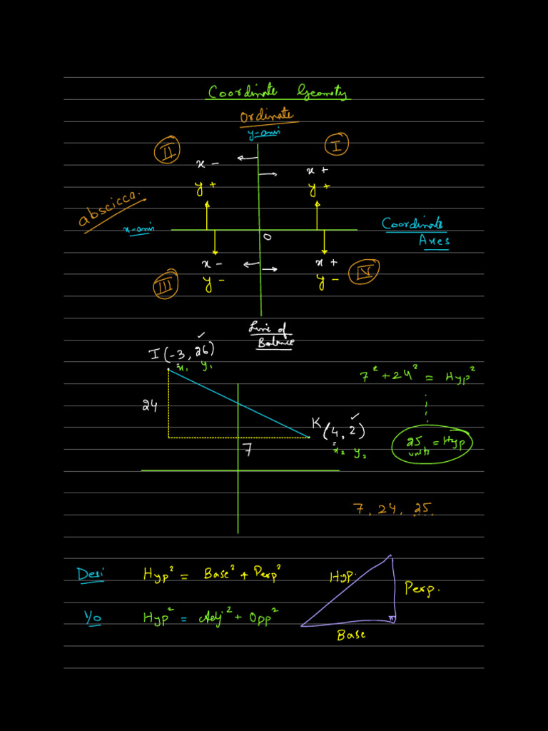 Coordinate Geometry Concepts and Applications | PDF | Mathematics ...