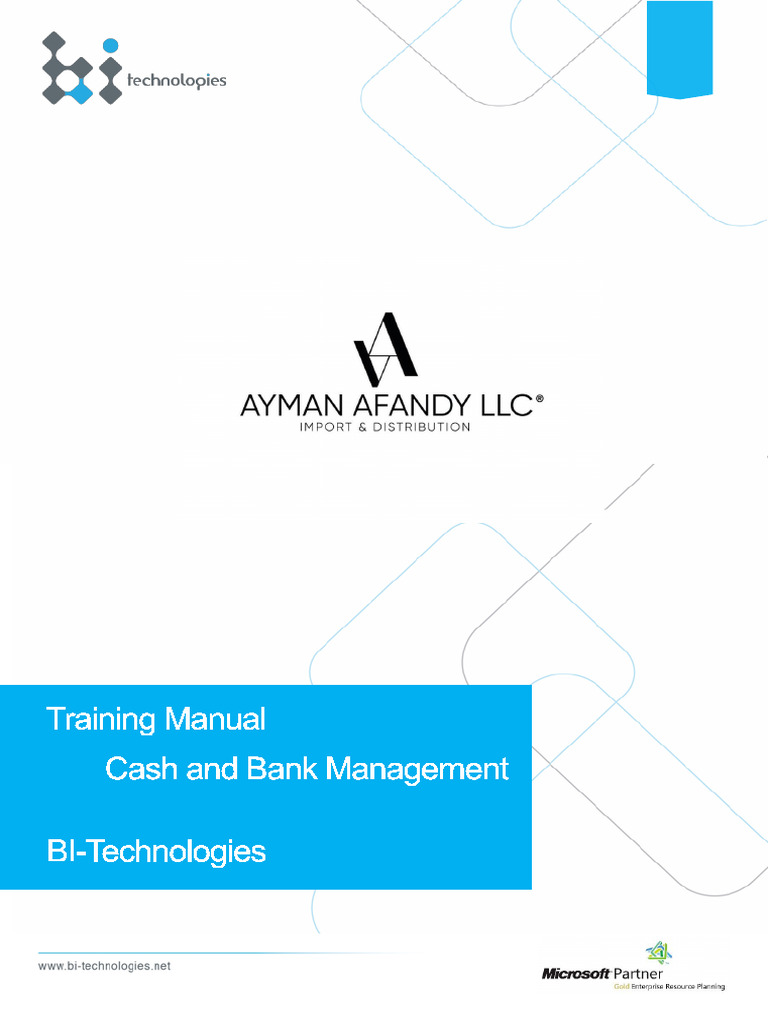 BI - Technologies - AymanAfandy - Cash and Bank Management Training ...