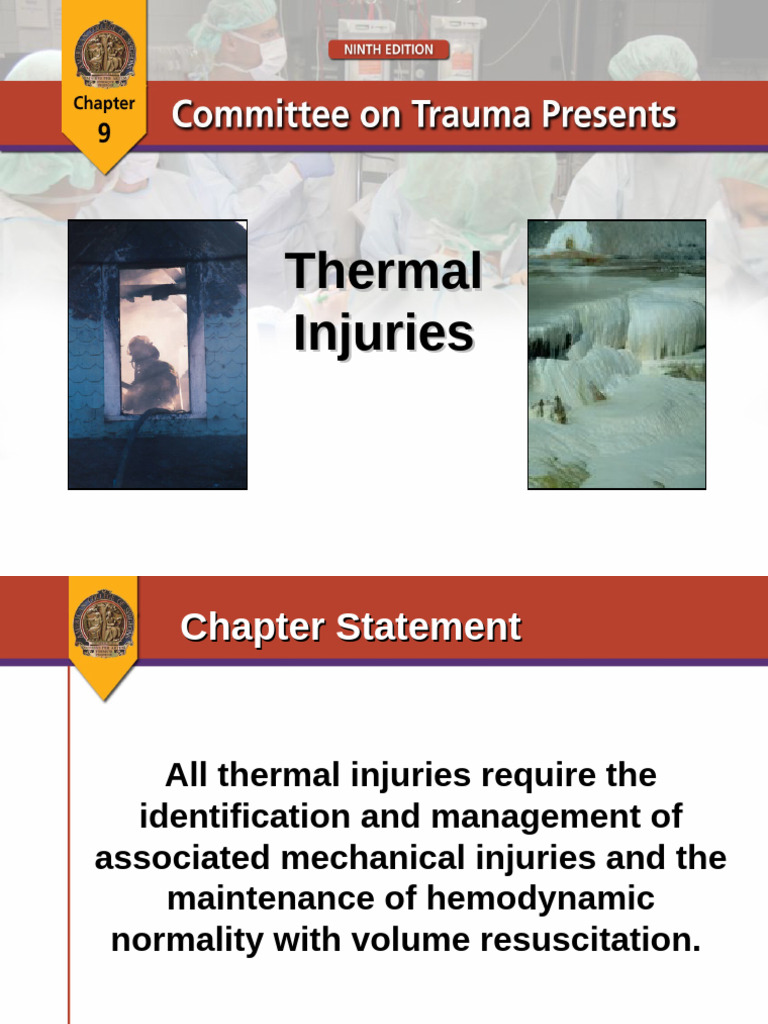 ATLS Chapter 9 | PDF | Burn | Medical Emergencies