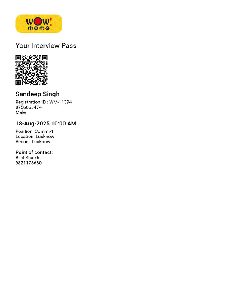Interview Pass | PDF
