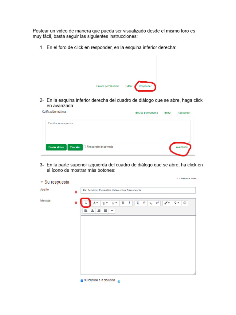 Cómo postear un video en el foro | PDF