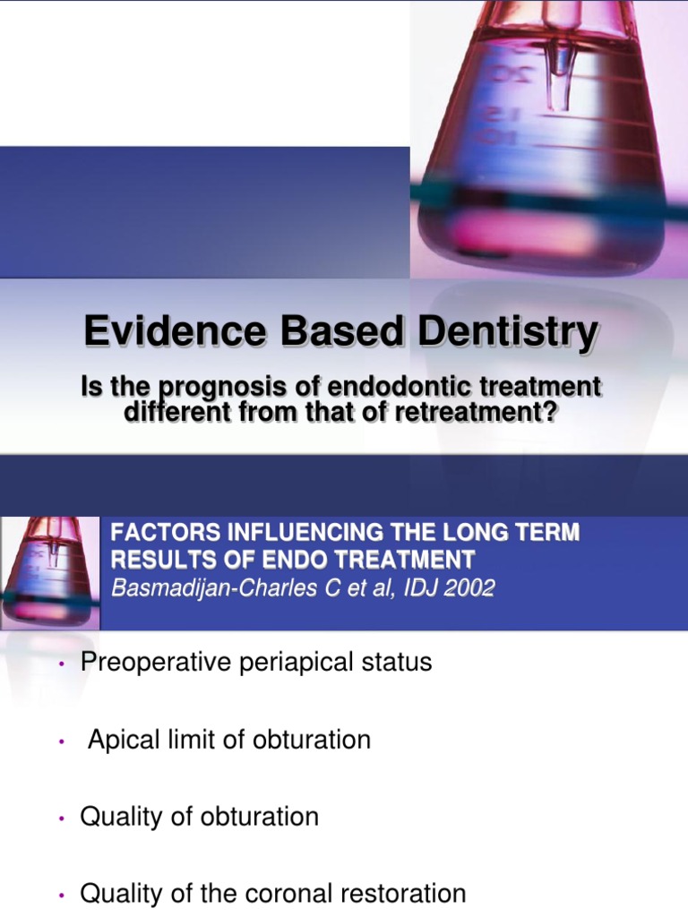 Prognosis Retreat vs Initial Rct | Dentistry | Diseases And Disorders