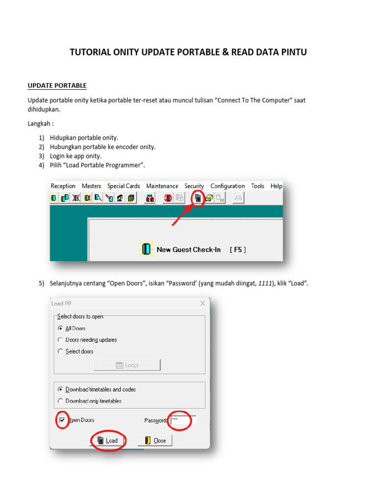 Panduan Manual Programmer Onity | PDF