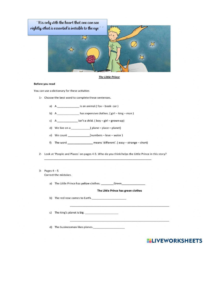 Worksheet 885822 | PDF