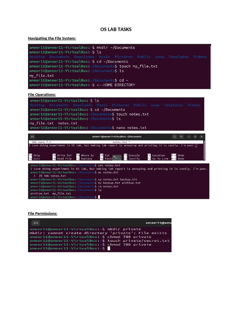 Ameer Os Lab 1 | PDF