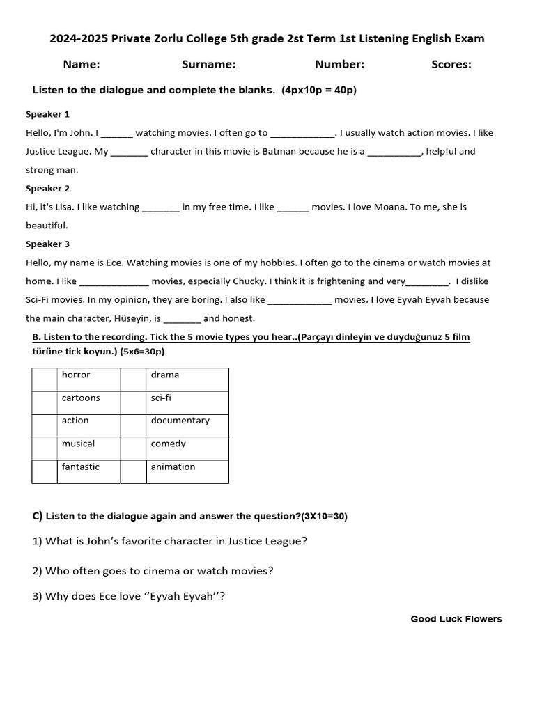 5the Grade New List | PDF