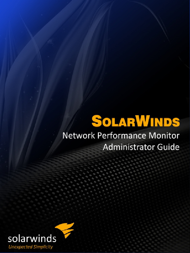 SOLARWINS OrionNPMAdministratorGuide | PDF | Computer Networking | System Software