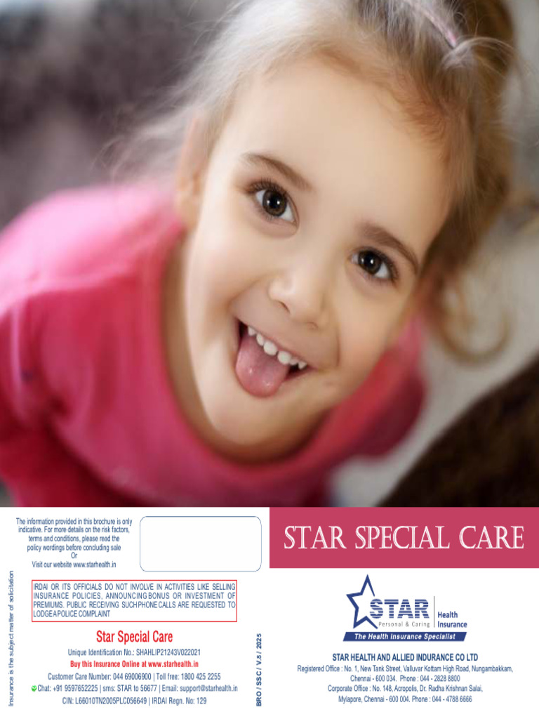 Brochure Star Special Care V 7 Web Page D4aafedf87 | PDF | Insurance ...