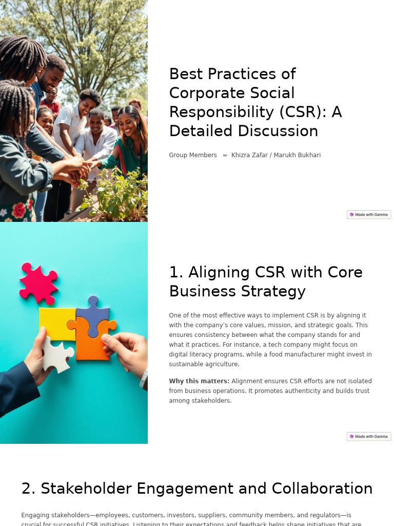 Best Practices of Corporate Social Responsibility CSR A Detailed ...