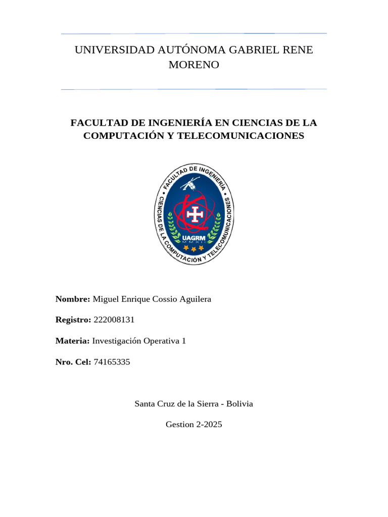 Caratula para Informes | PDF