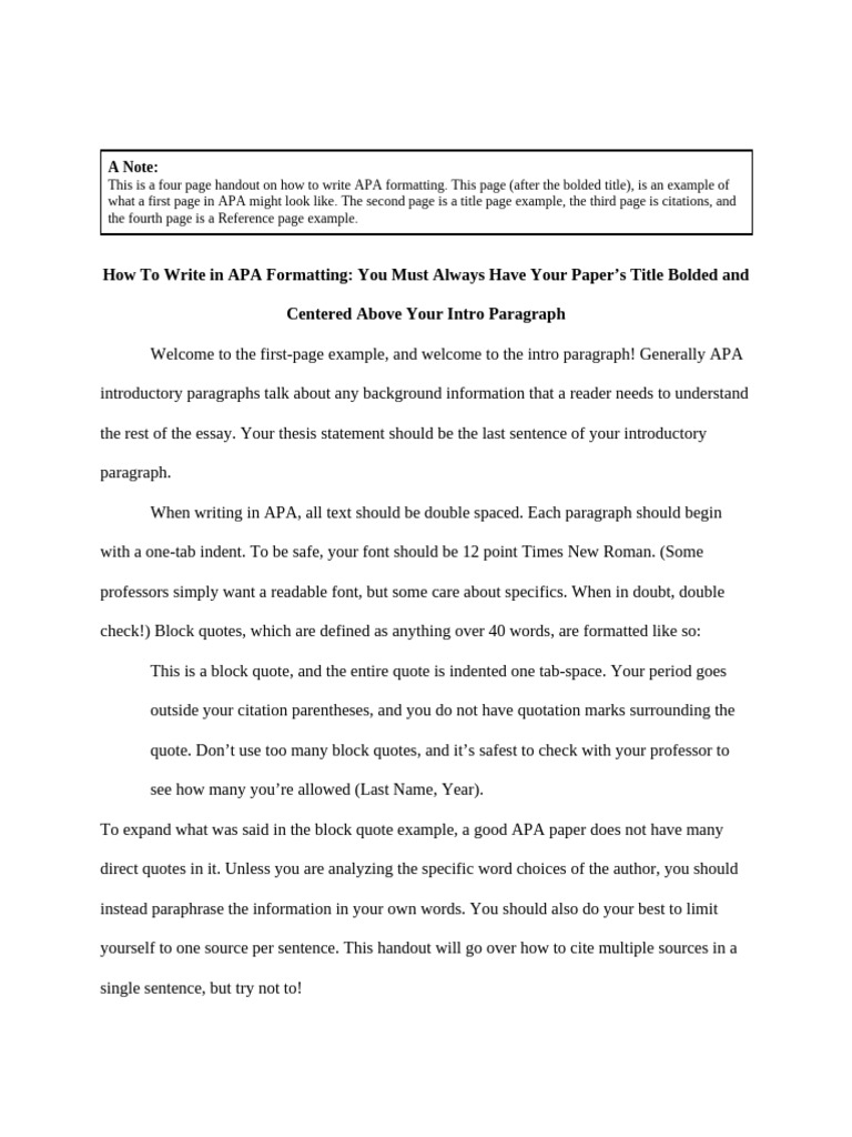 APA Formatting Lengthened Ver. | PDF | Paragraph | Apa Style