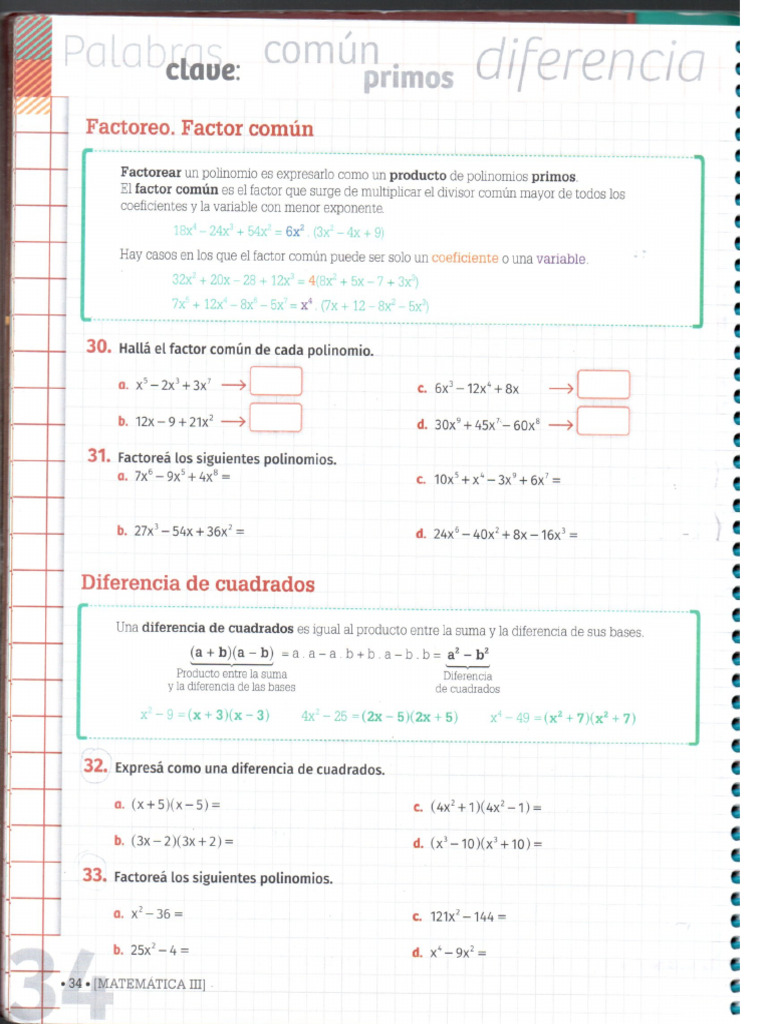 Factor Común | PDF