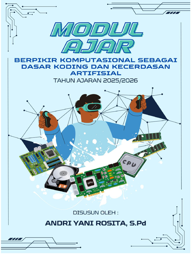 Tugas OJT 1 Modul 2 (Berfikir Komputasional Sebagai Dasar Koding Dan Kecerdasan Artifisial) | PDF