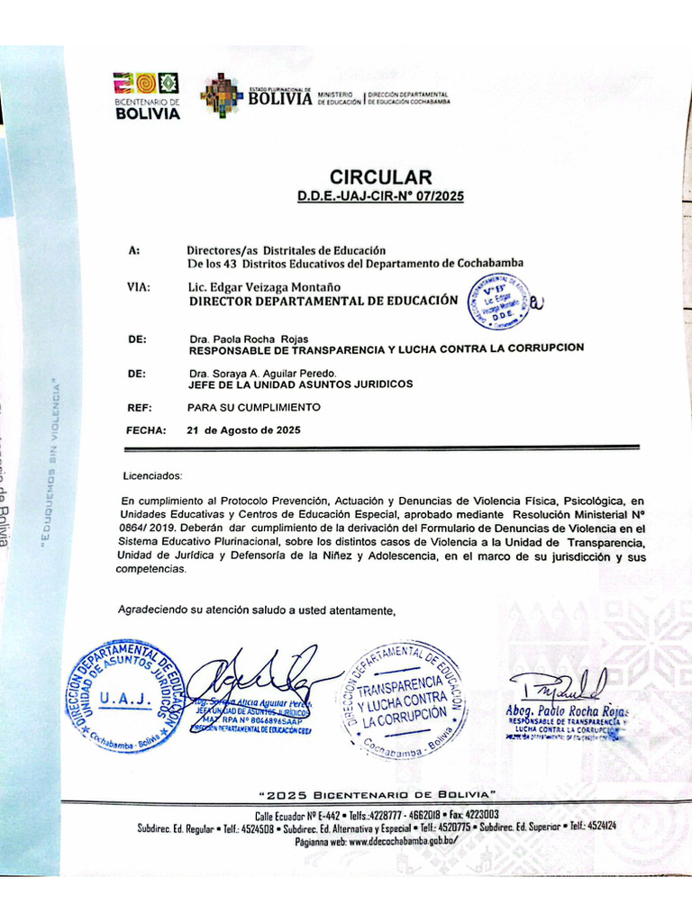 Circular #8 2025 | PDF
