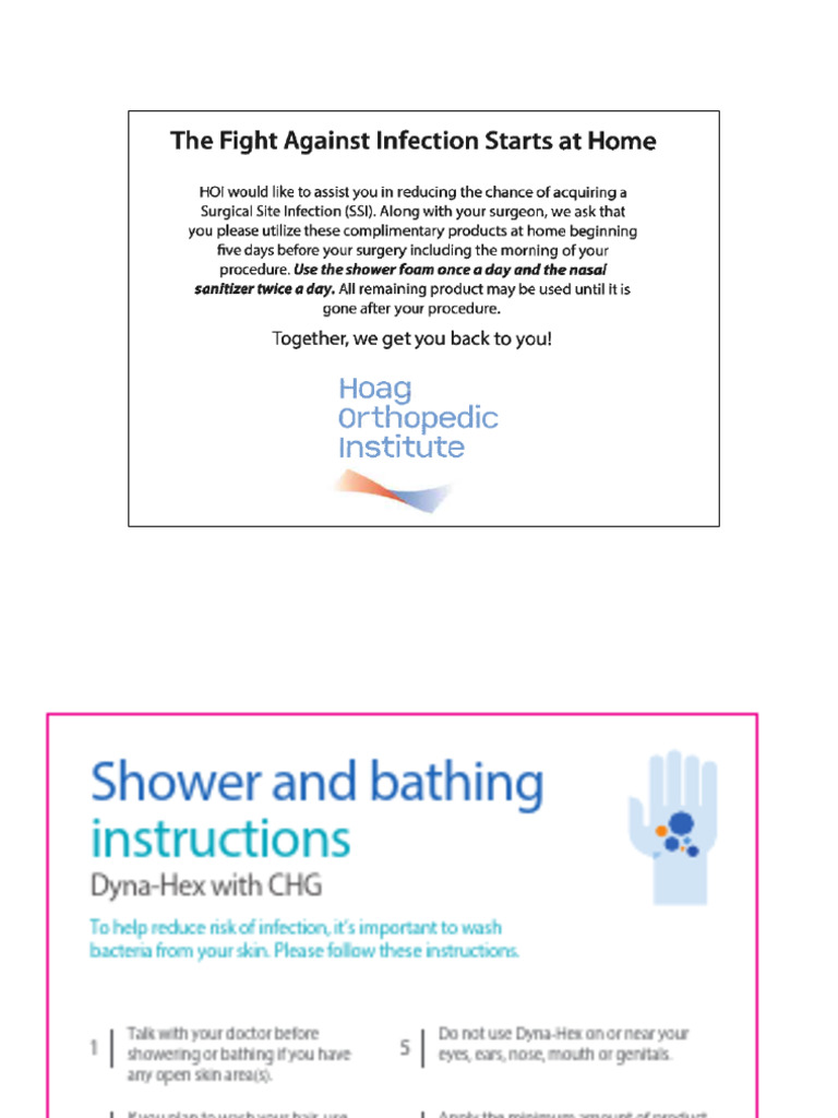 Shower and Bathing Instructions With Dyna Hex | PDF