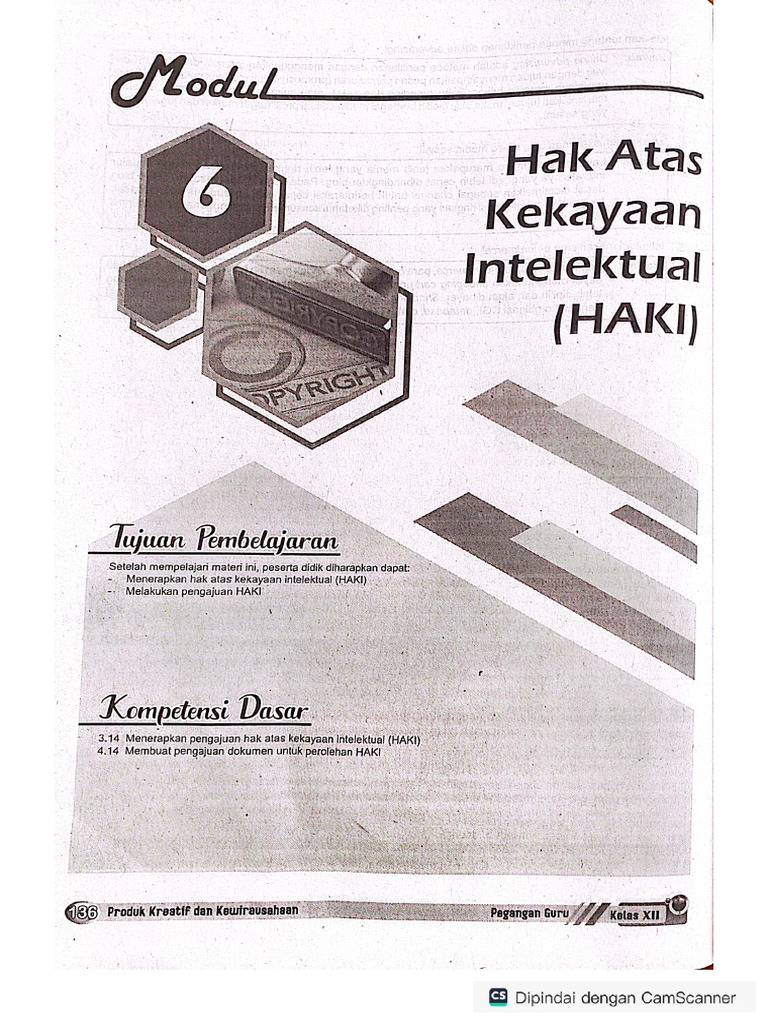 Modul 6 Hak Atas Kekayaan Intelektual (HAKI) | PDF