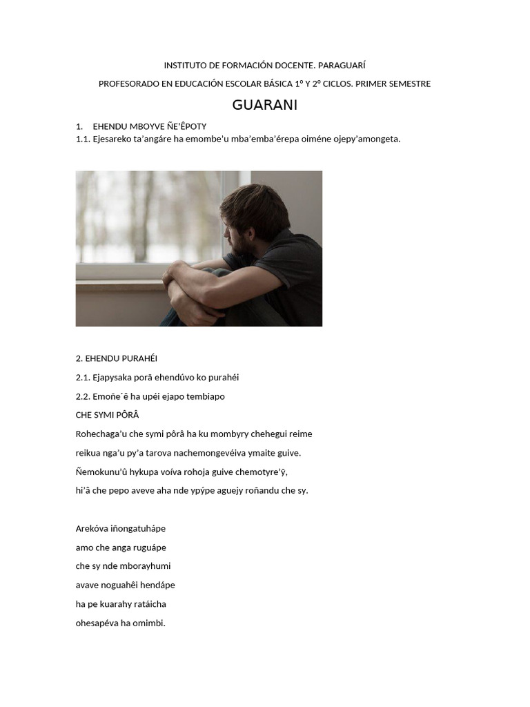 Guarani - Chensymi Pora | PDF
