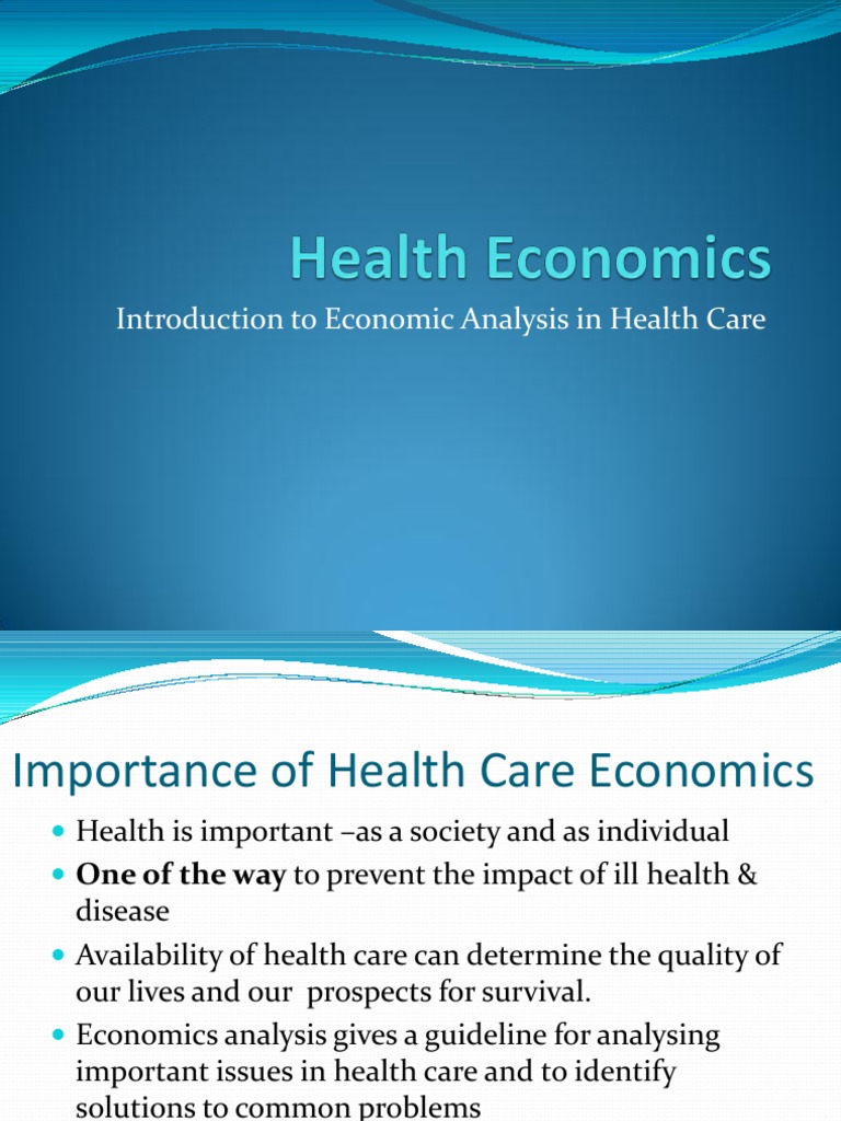 Health Economics 2 | PDF | Health Economics | Economics