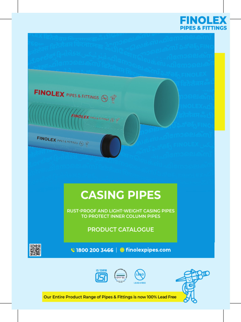 Lightweight Lead-Free Casing Pipes | PDF | Pipe (Fluid Conveyance ...