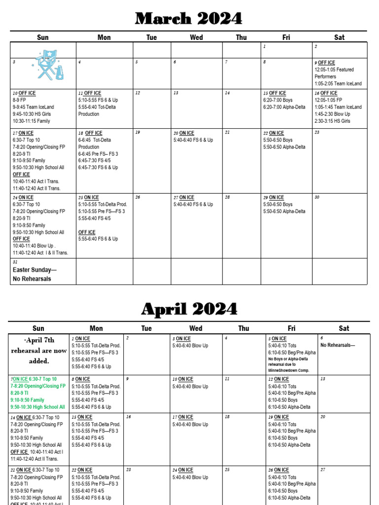 Day-By-day Calendar 2024 Ss - Updated 12-2023 | PDF