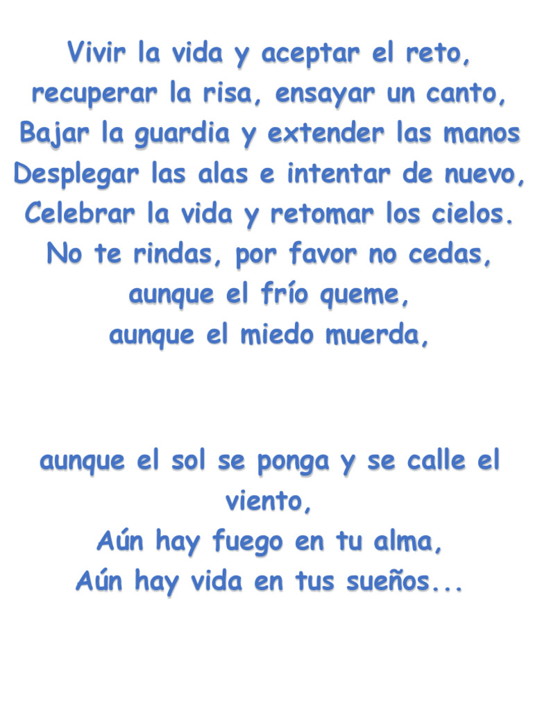 Renacer: Acepta el reto de vivir | PDF