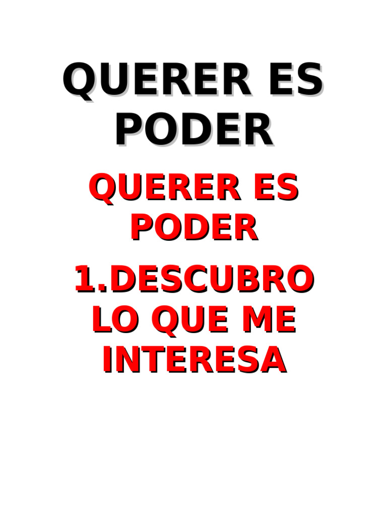 2° Querer Es Poder | PDF