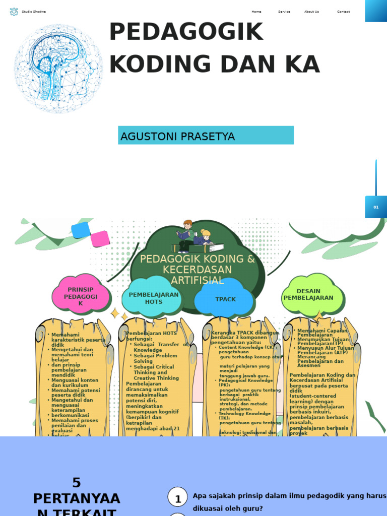 LK 5.1 Mind Map Pedagogik Koding Dan Ka Agustoni | PDF