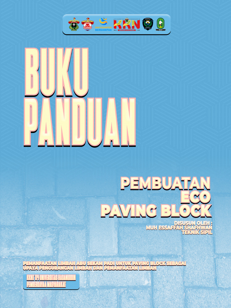 Buku Panduan Paving Block Abu Sekam Padi | PDF