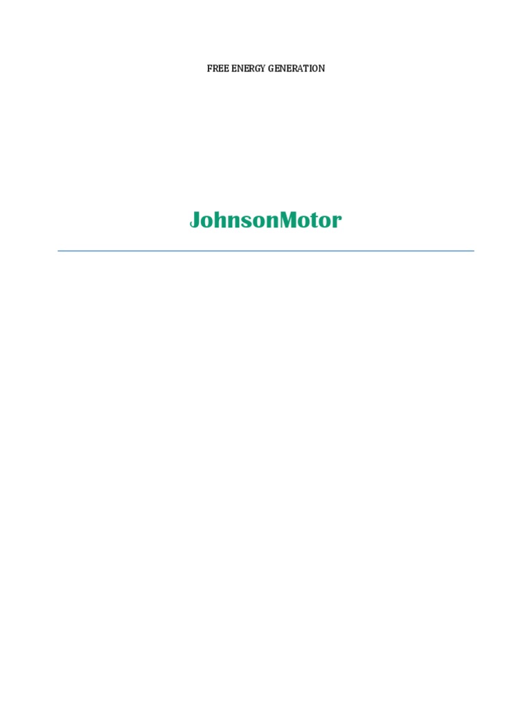 Howard Johnson's Magnetic Motor Guide | PDF | Magnetic Field | Magnet