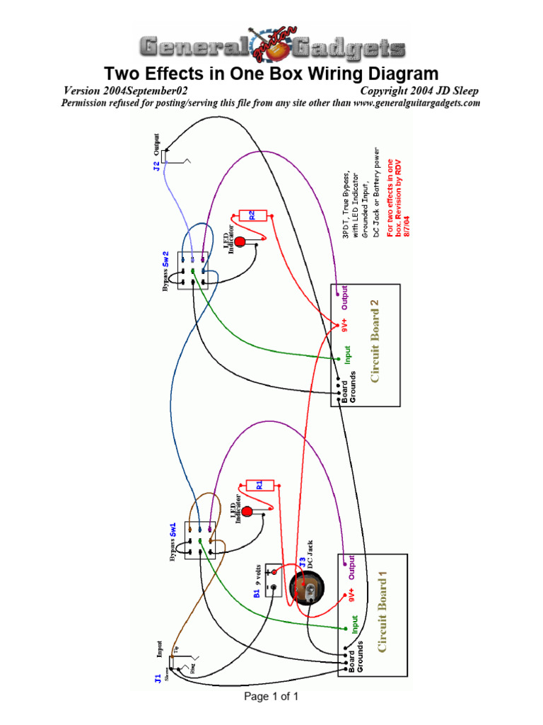 Two Effects Wiring Diagram 2004 | PDF