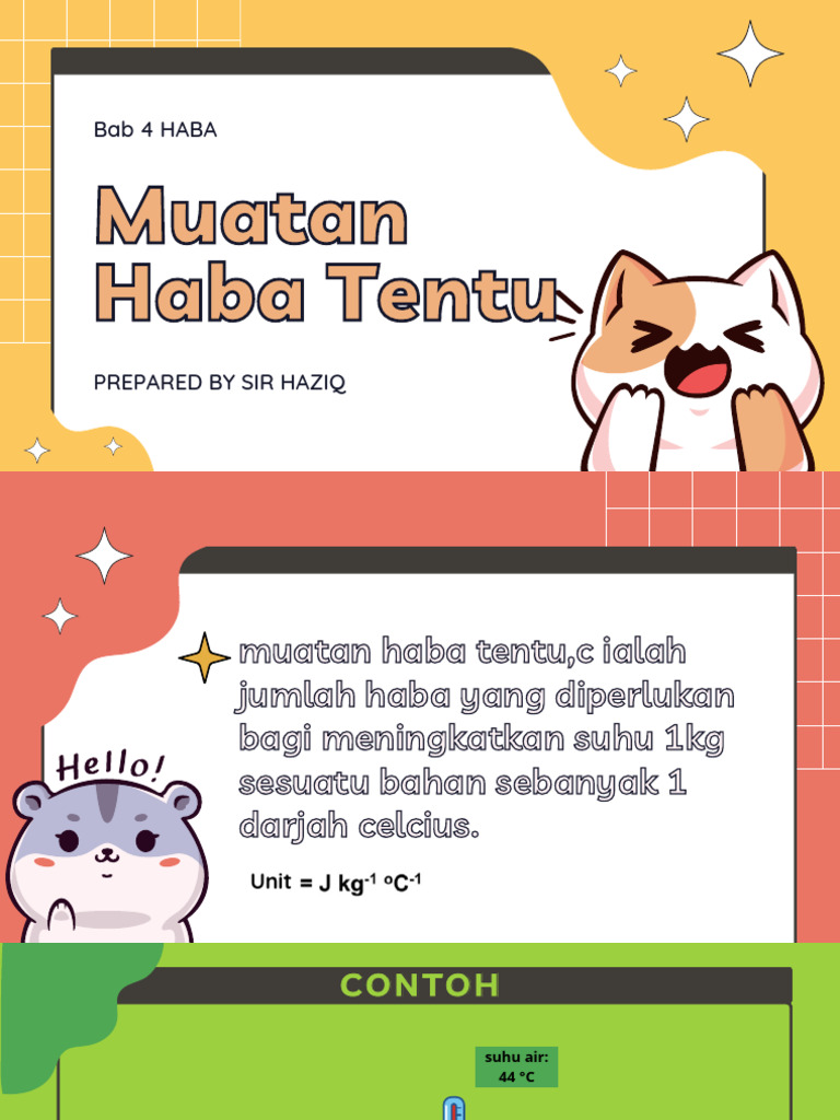Bab 4.2 Muatan Haba Tentu | PDF