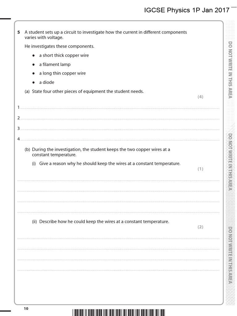 Paper1P January2017 Watermark | PDF | Electrical Equipment | Electrical ...