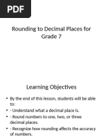 Decimals 1 Rounding Estimation | PDF | Rounding | Numbers